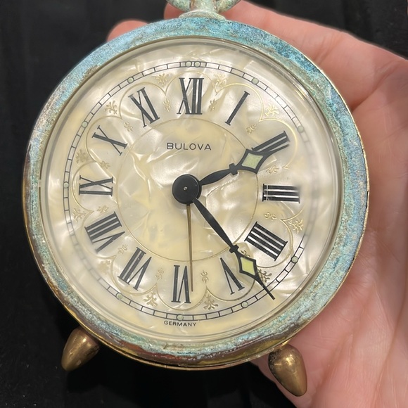 Bulova | Other | Bulova Vintage Mini Standing Clock | Poshmark